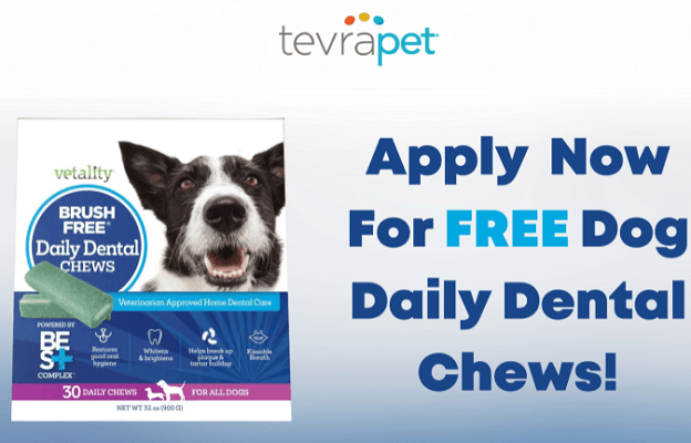 Possible FREE Sample of Vetality Brush-Free Daily Dental Chews for Dogs ...