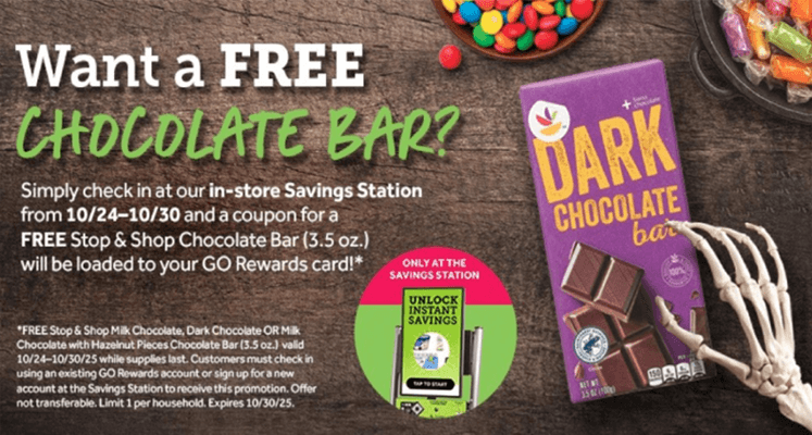 FREE Stop & Shop Chocolate Bar at Stop & Shop - Hunt4Freebies